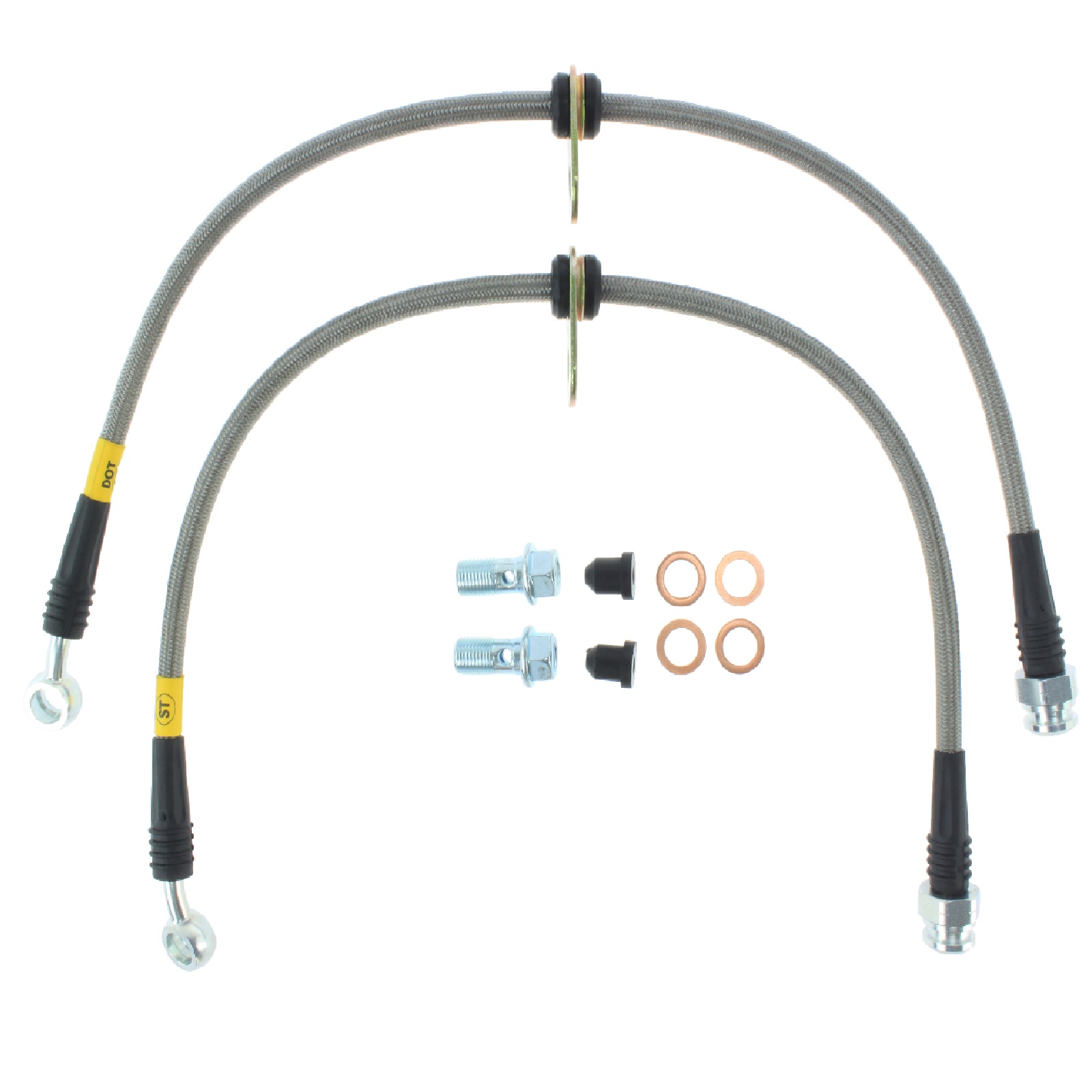 [FRONT + REAR SET] STOPTECH Stainless Steel Brake Lines (hose) STL27829 ...
